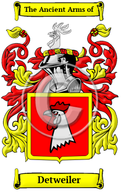 Detweiler Name Meaning, Family History, Family Crest & Coats of Arms