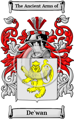De'wan Name Meaning, Family History, Family Crest & Coats of Arms