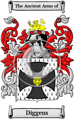 Diggens Name Meaning, Family History, Family Crest & Coats of Arms