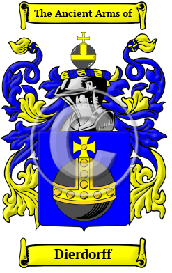 Dierdorff Name Meaning, Family History, Family Crest & Coats of Arms