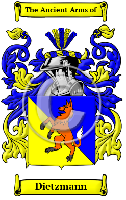 Dietzmann Name Meaning, Family History, Family Crest & Coats of Arms