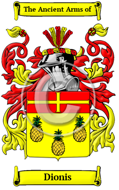 Dionis Name Meaning, Family History, Family Crest & Coats of Arms