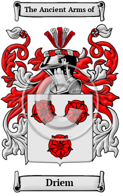 Driem Name Meaning, Family History, Family Crest & Coats of Arms