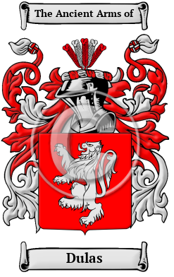 Dulas Name Meaning, Family History, Family Crest & Coats of Arms