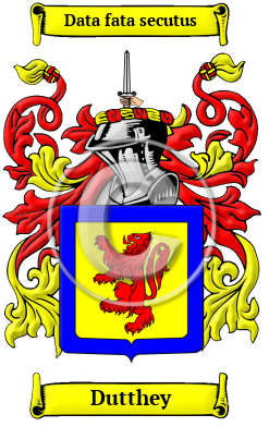 Dutthey Name Meaning, Family History, Family Crest & Coats of Arms