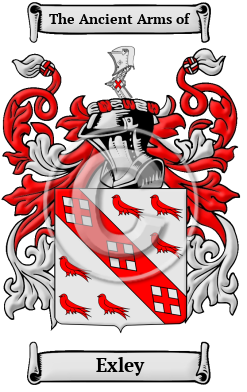 Exley Name Meaning, Family History, Family Crest & Coats of Arms