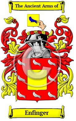 Enfinger Name Meaning, Family History, Family Crest & Coats of Arms