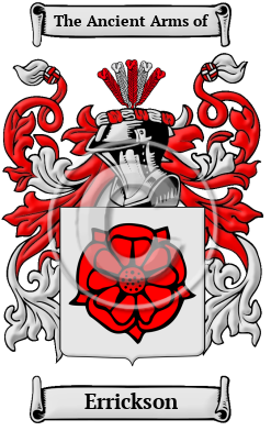 Errickson Name Meaning, Family History, Family Crest & Coats of Arms