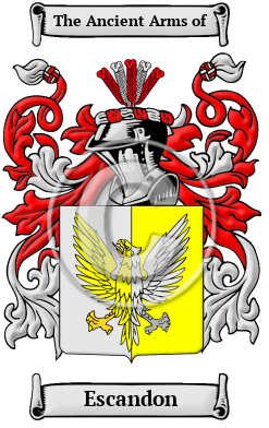 Escandon Name Meaning, Family History, Family Crest & Coats of Arms