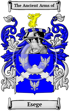 Esege Name Meaning, Family History, Family Crest & Coats of Arms