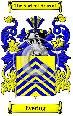 Evering Name Meaning, Family History, Family Crest & Coats of Arms