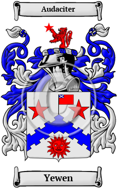Yewen Name Meaning, Family History, Family Crest & Coats of Arms