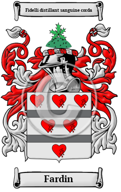 Fardin Name Meaning, Family History, Family Crest & Coats of Arms
