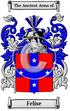 Felise Name Meaning, Family History, Family Crest & Coats of Arms