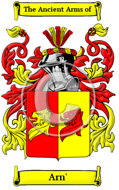 Arn' Name Meaning, Family History, Family Crest & Coats of Arms