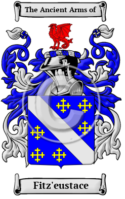 Fitz'eustace Name Meaning, Family History, Family Crest & Coats of Arms