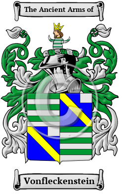 Vonfleckenstein Name Meaning, Family History, Family Crest & Coats of Arms
