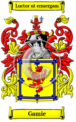 Gamie Name Meaning, Family History, Family Crest & Coats of Arms