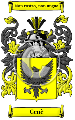 Genè Name Meaning, Family History, Family Crest & Coats of Arms