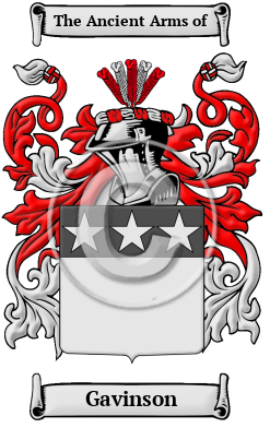 Gavinson Name Meaning, Family History, Family Crest & Coats of Arms