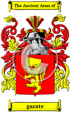 Garate Name Meaning, Family History, Family Crest & Coats of Arms