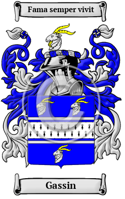 Gassin Name Meaning, Family History, Family Crest & Coats of Arms