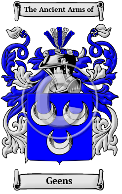 Geens Name Meaning, Family History, Family Crest & Coats of Arms
