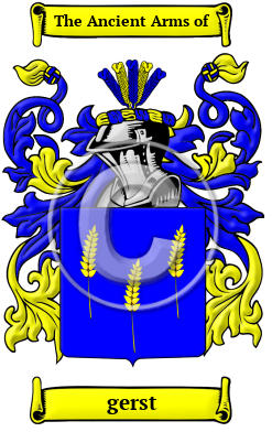 Gerst Name Meaning, Family History, Family Crest & Coats of Arms