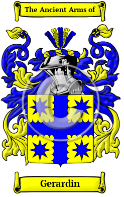 Gerardin Name Meaning, Family History, Family Crest & Coats of Arms