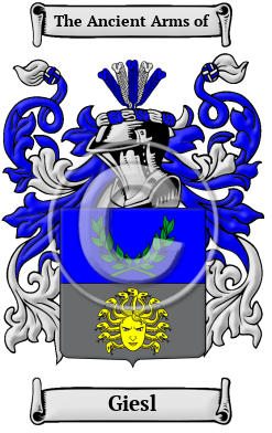 Giesl Name Meaning, Family History, Family Crest & Coats of Arms