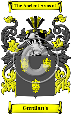 Gurdian's Name Meaning, Family History, Family Crest & Coats of Arms