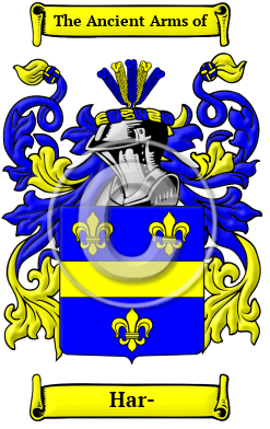 Har- Name Meaning, Family History, Family Crest & Coats of Arms
