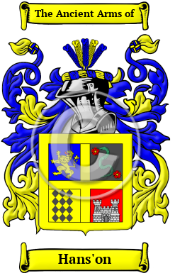 Hans'on Name Meaning, Family History, Family Crest & Coats of Arms, german
