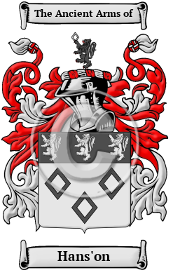 Hans'on Name Meaning, Family History, Family Crest & Coats of Arms