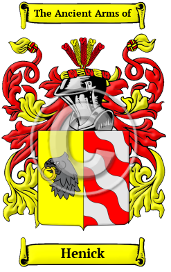 Henick Name Meaning, Family History, Family Crest & Coats of Arms
