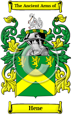 Hene Name Meaning, Family History, Family Crest & Coats of Arms