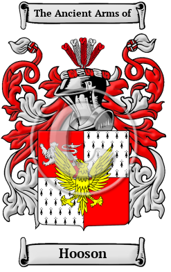 Hooson Name Meaning, Family History, Family Crest & Coats of Arms