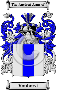 Vonhorst Name Meaning, Family History, Family Crest & Coats of Arms