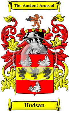Hudsan Name Meaning, Family History, Family Crest & Coats of Arms