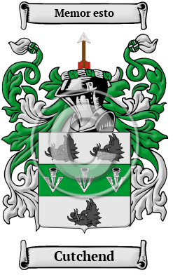 Cutchend Name Meaning, Family History, Family Crest & Coats of Arms