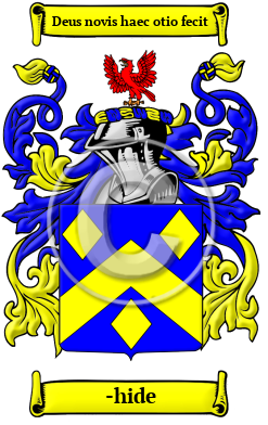 -hide Name Meaning, Family History, Family Crest & Coats of Arms