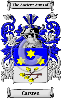 Carsten Name Meaning, Family History, Family Crest & Coats of Arms