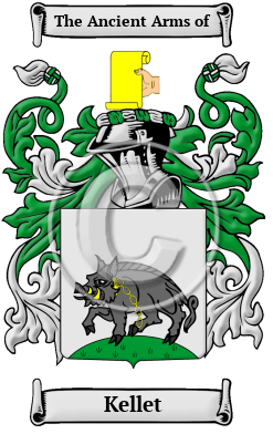 Kellet Name Meaning, Family History, Family Crest & Coats of Arms