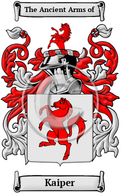 Kaiper Name Meaning, Family History, Family Crest & Coats of Arms