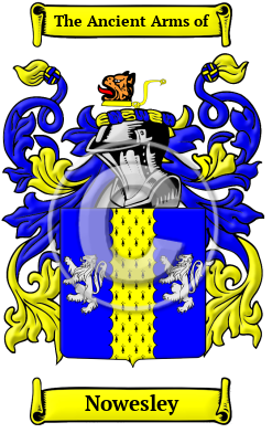Nowesley Name Meaning, Family History, Family Crest & Coats of Arms