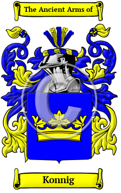 Konnig Name Meaning, Family History, Family Crest & Coats of Arms