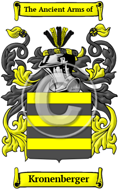 Kronenberger Name Meaning, Family History, Family Crest & Coats of Arms
