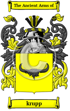 Krupp Name Meaning, Family History, Family Crest & Coats of Arms