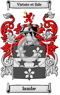 Lambe Name Meaning, Family History, Family Crest & Coats of Arms
