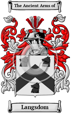 Langsdom Name Meaning, Family History, Family Crest & Coats of Arms